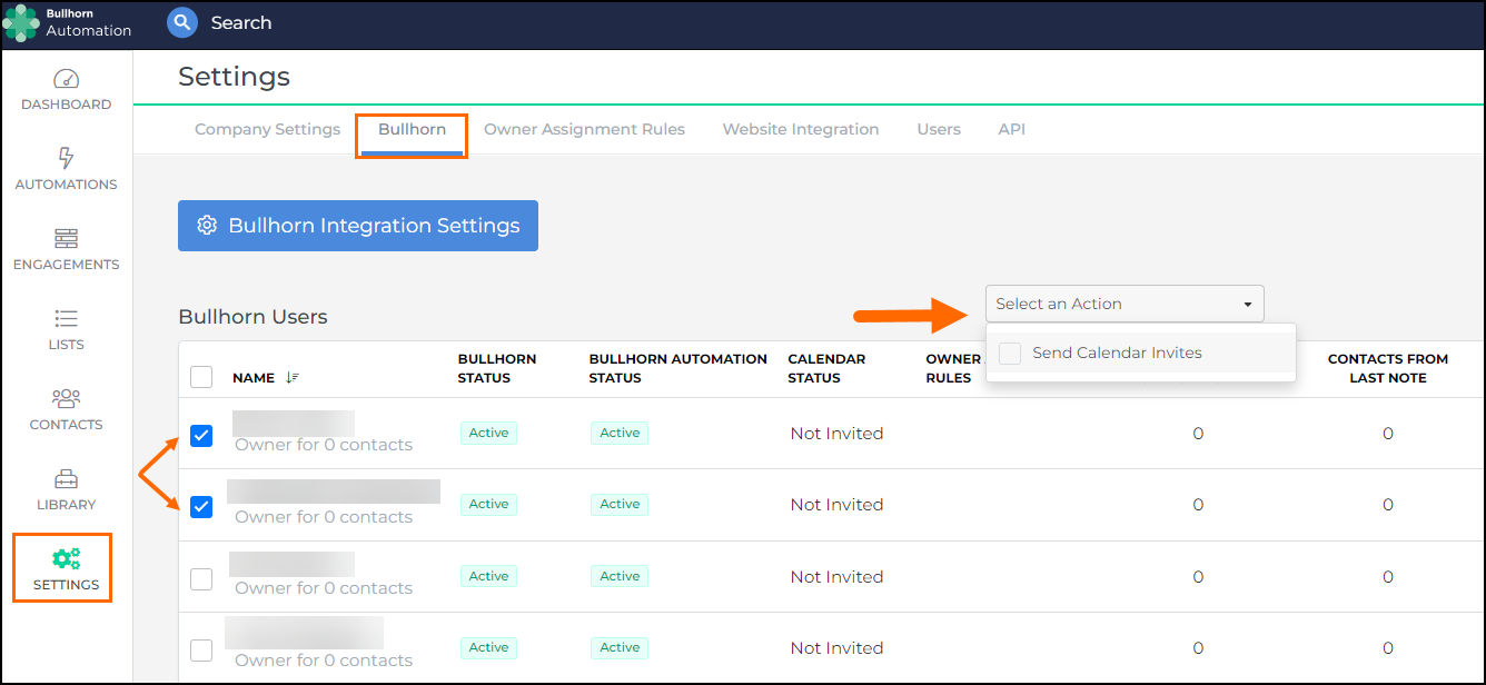 Configuring Your User Calendar