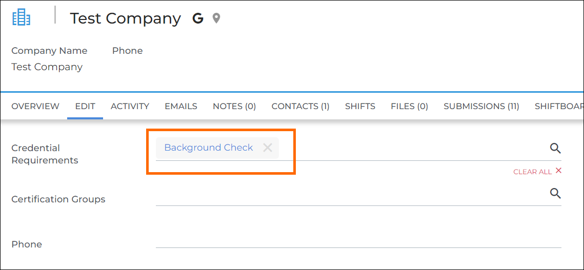 Flowing Credential Requirements