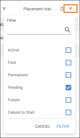 Approving a Pending Placement