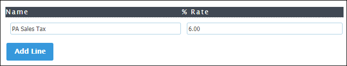 Creating a Tax Profile