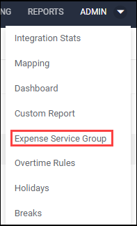 Expense Service Groups