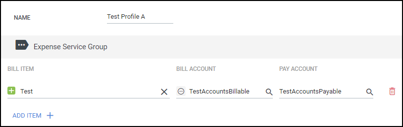 Expense Service Groups