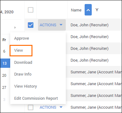 Manage and Approve Commissions