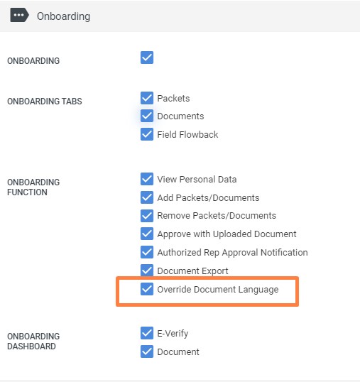 Admin Permission for Document Languages