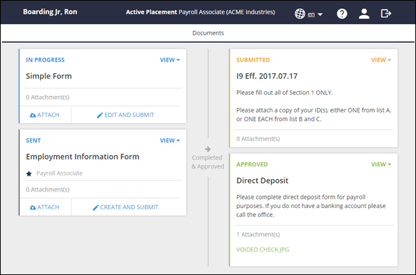 Completing and Submitting Documents for Approval