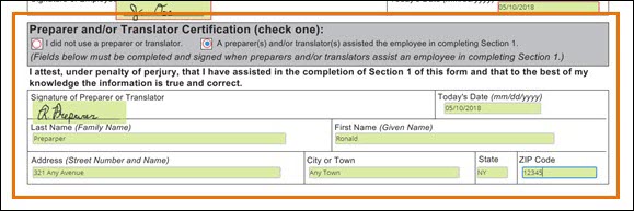 Completing and Submitting the Form I-9